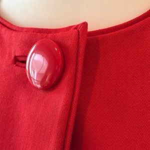 kate spade | Jackets & Coats | Kate Spade Trench Red Button Raincoat ...